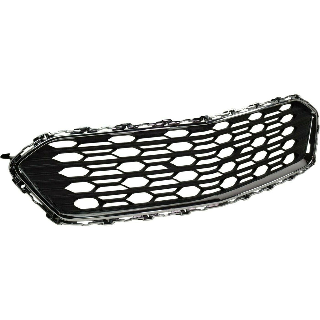 Chevrolet Cruze Sedan Grille Center Black With Chrome Moulding With Out ...