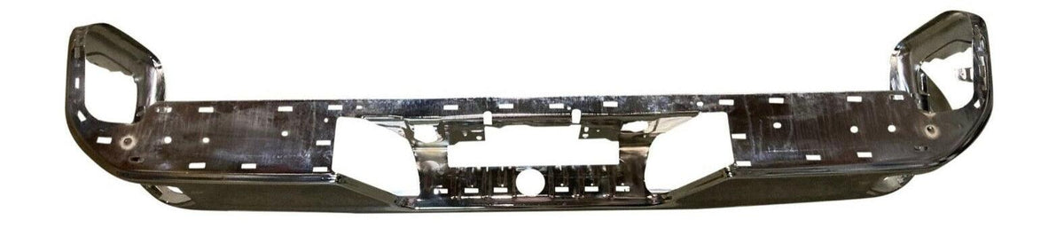 Gmc Sierra 1500 Bumper Face Bar Rear Steel Chrome Without Blind Spots ...