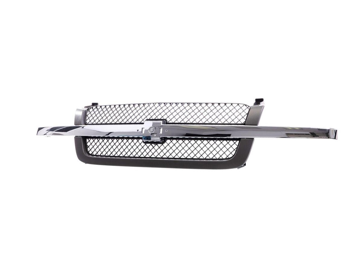 Chevrolet Silverado Classic Grille With Textured Frame/Chrome Center ...
