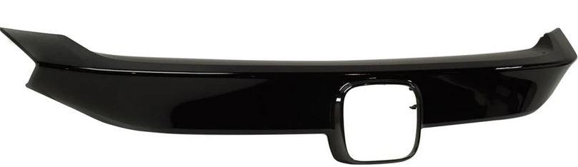 Honda Civic Sedan Grille Moulding Center Gloss Black 2017-2021 - Hunt Parts