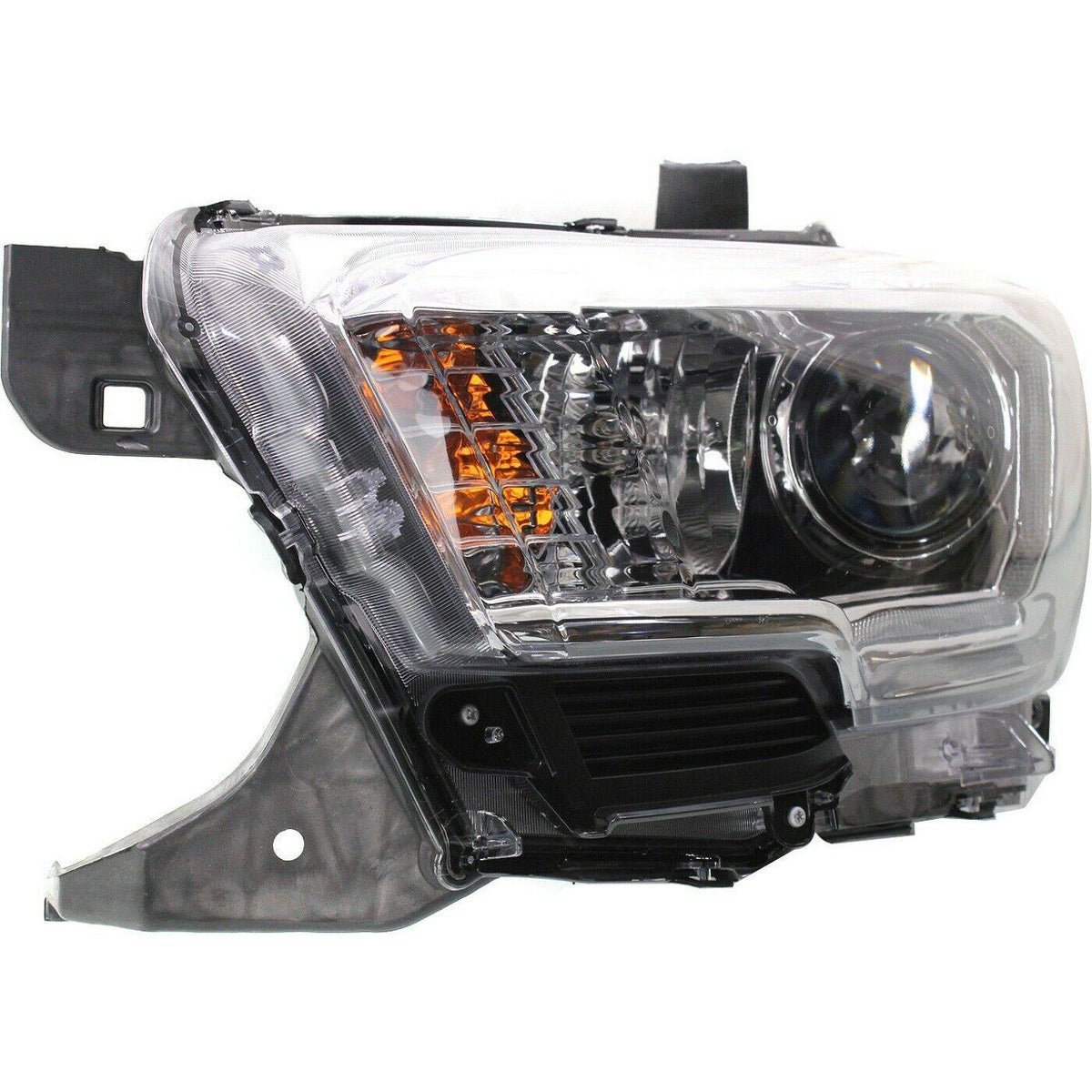 Toyota Tacoma Head Lamp Driver Side Halogen With Led Drl/Fog Lamp/Black ...